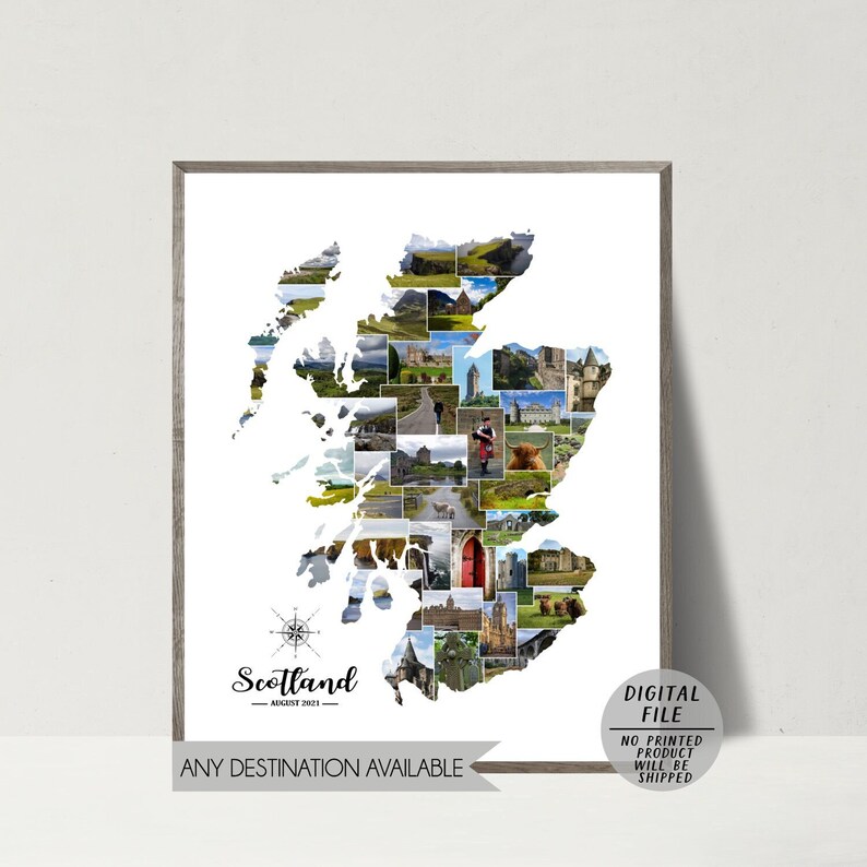 Scotland Photo Collage-edinburgh Collage-travel Photo - Etsy