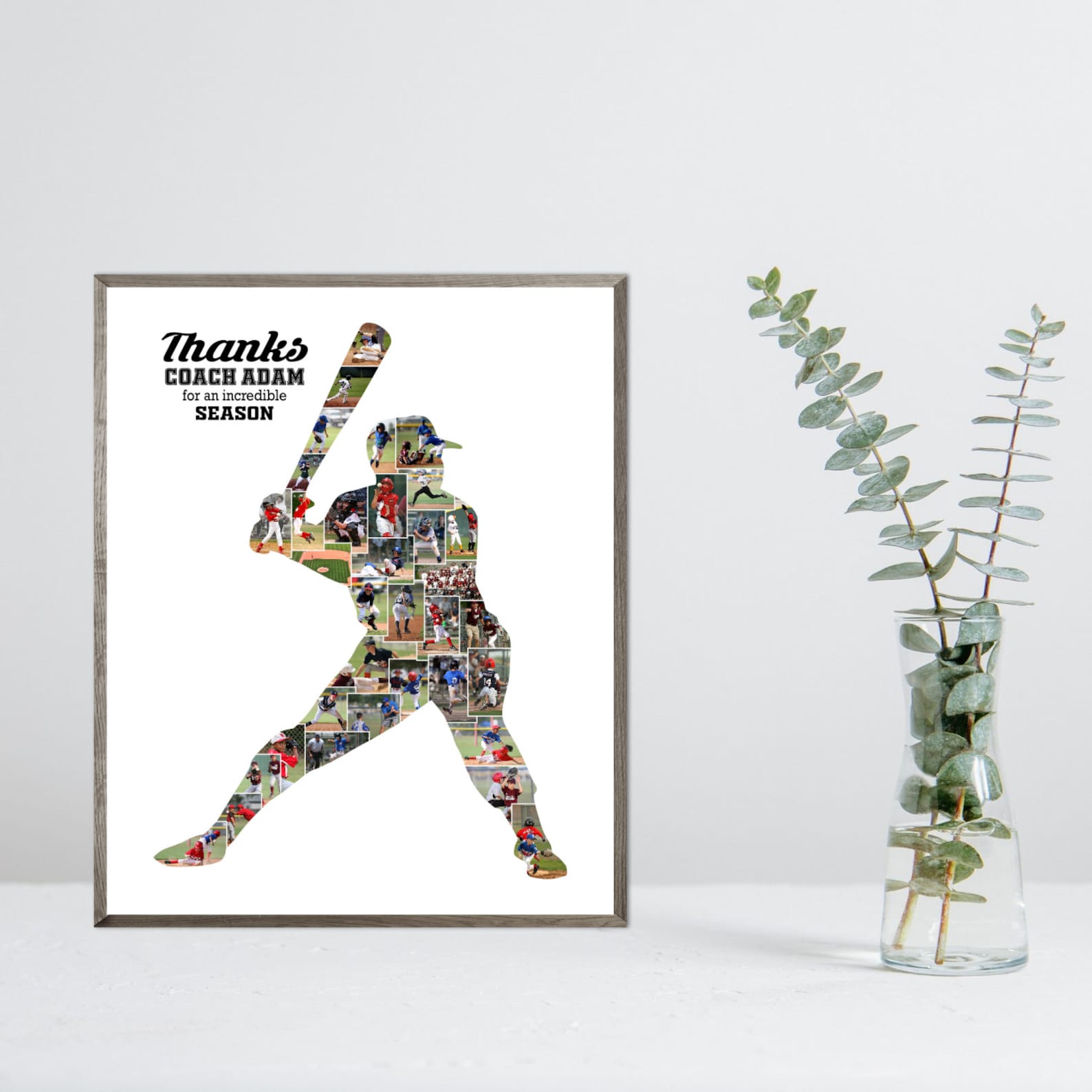 Baseball Photo Collage-baseball Player Photo Collage-personalized Gift ...