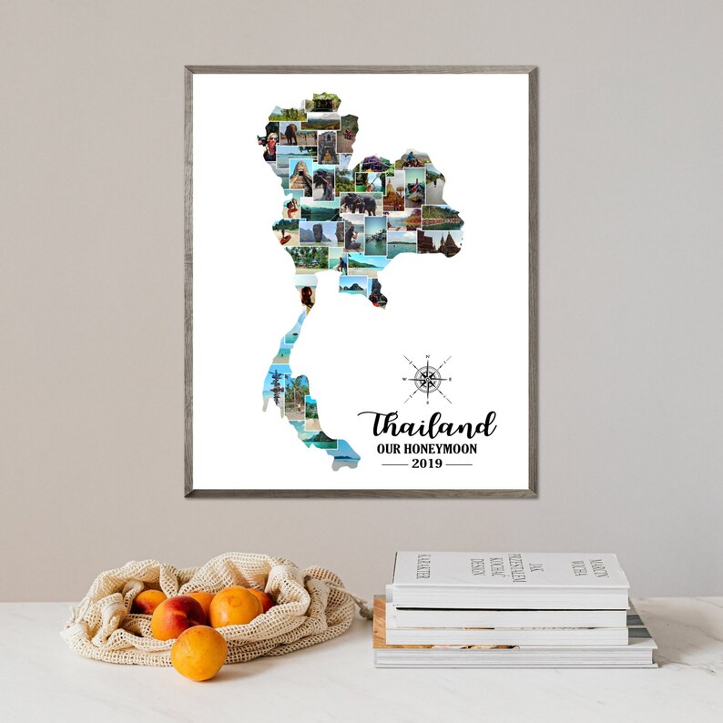 Thailand Photo Collage-southeast Asia Collage-travel Photo | Etsy