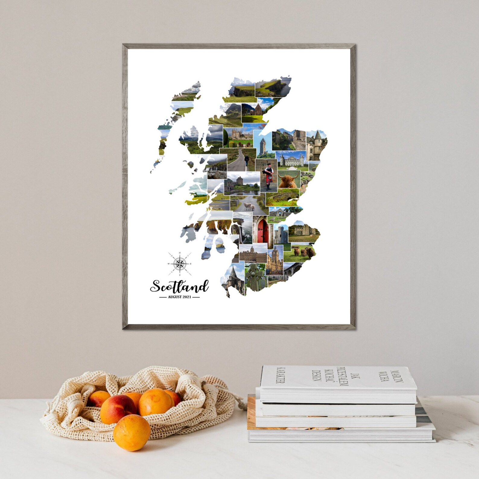 Scotland Photo Collage-edinburgh Collage-travel Photo Collage-vacation ...