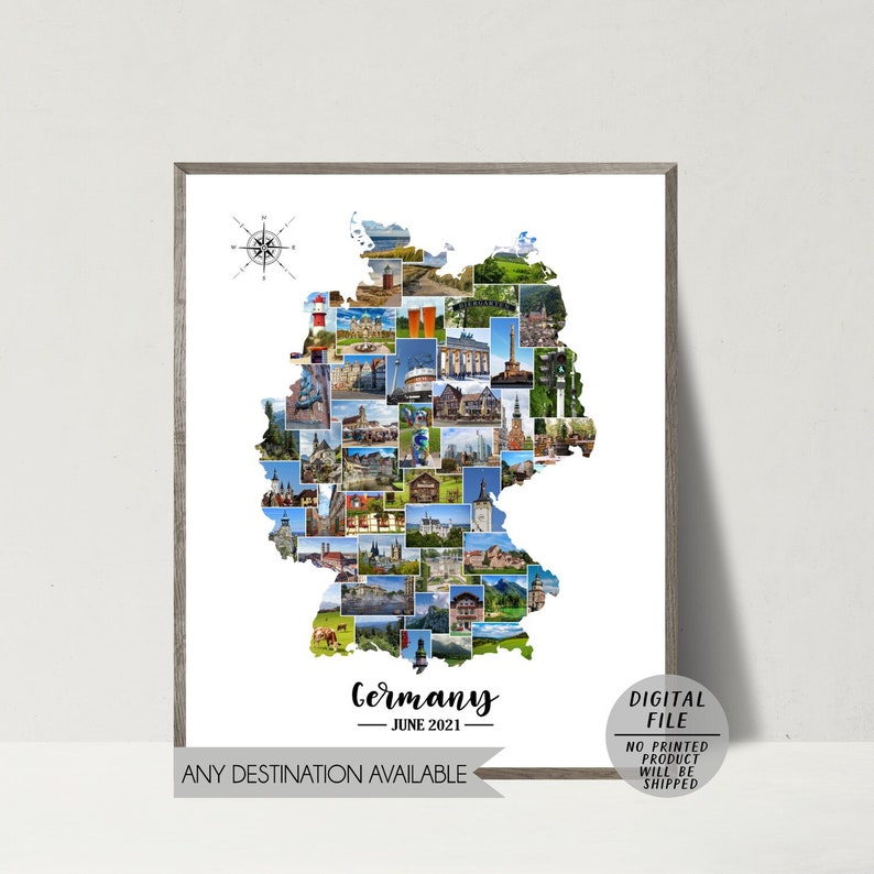 Germany Photo Collage-berlin Collage-travel Photo - Etsy