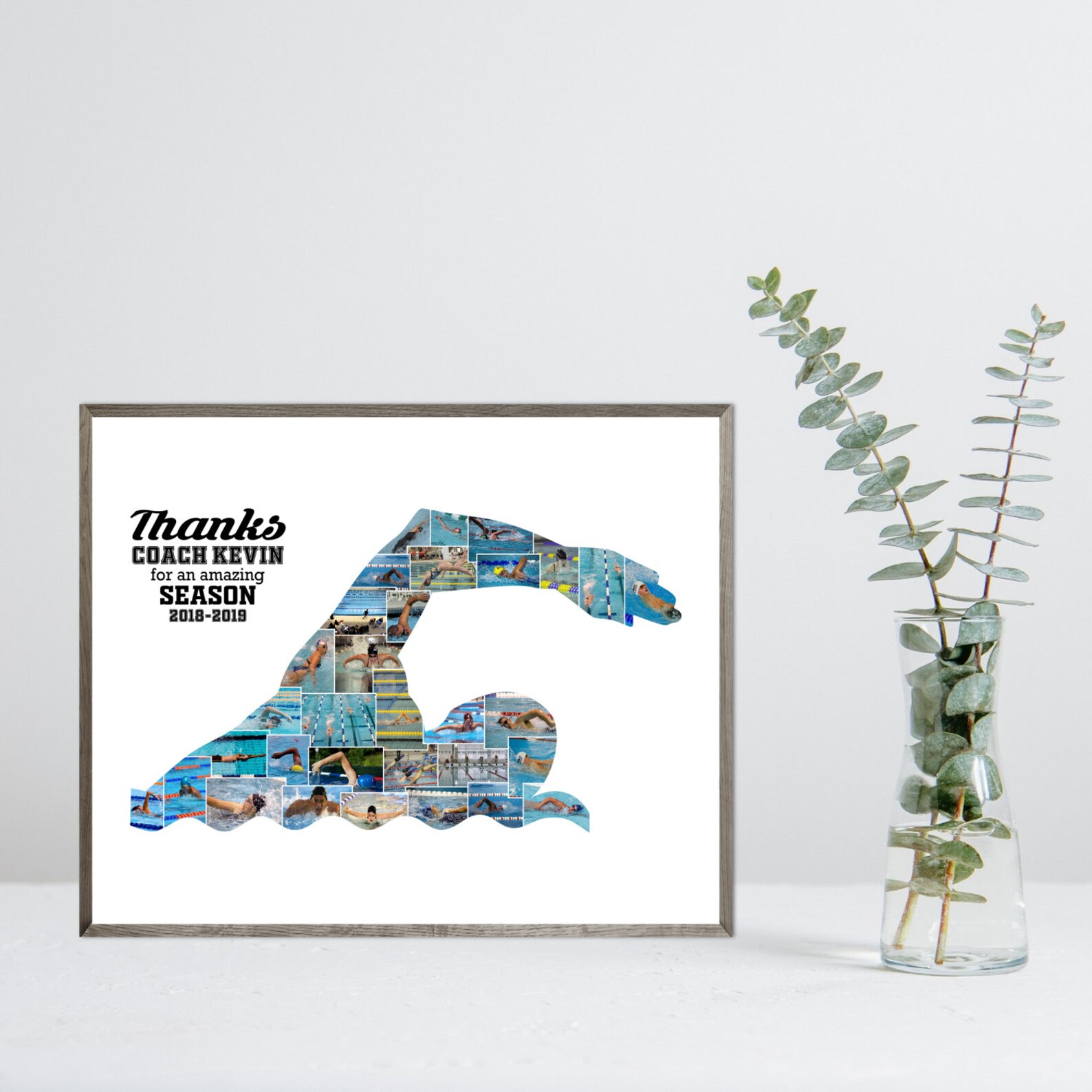 Swimmer Photo Collage-swimming Photo Collage-personalized Gift - Etsy