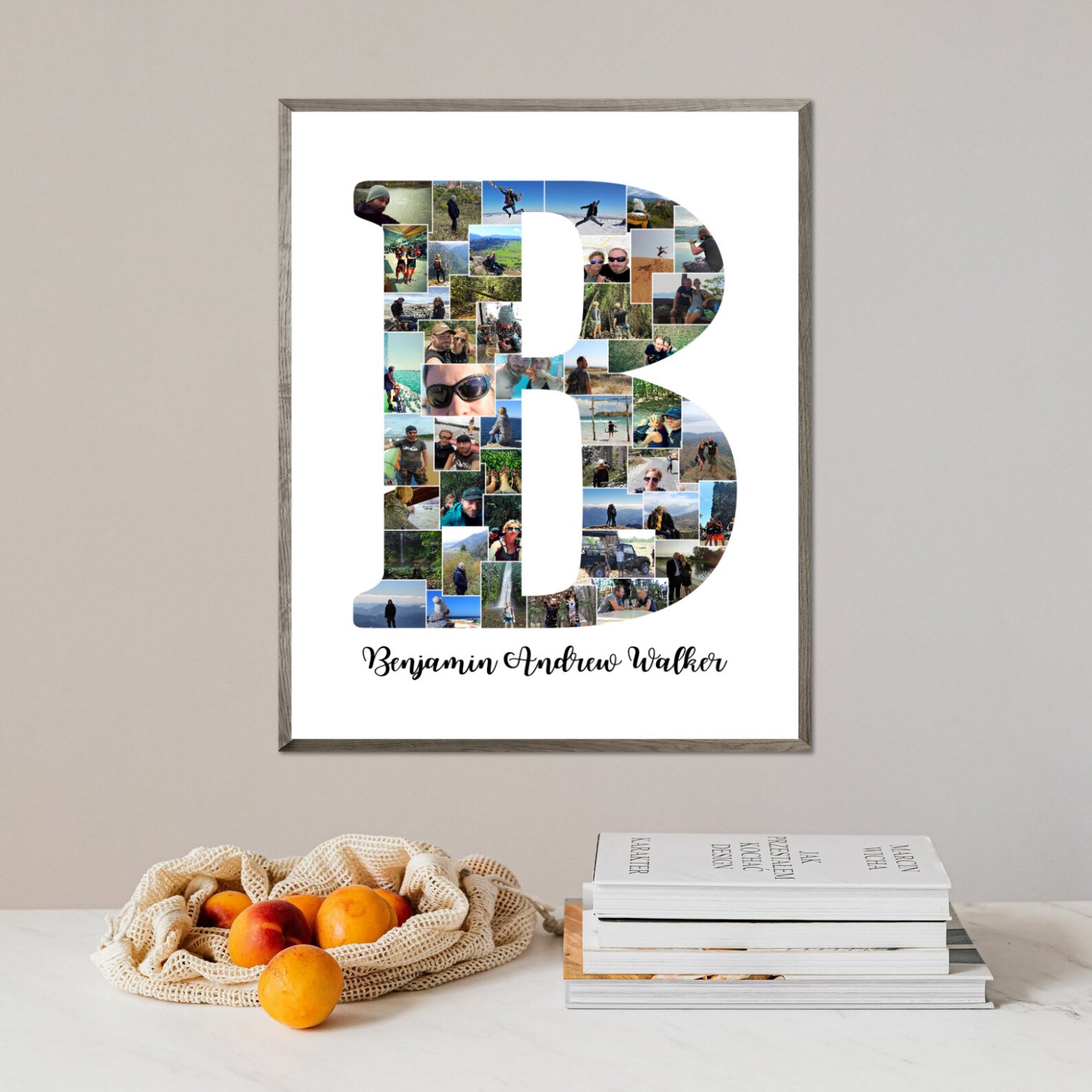 Letter Photo Collage-initial Collage-any Letter Collage-custom | Etsy