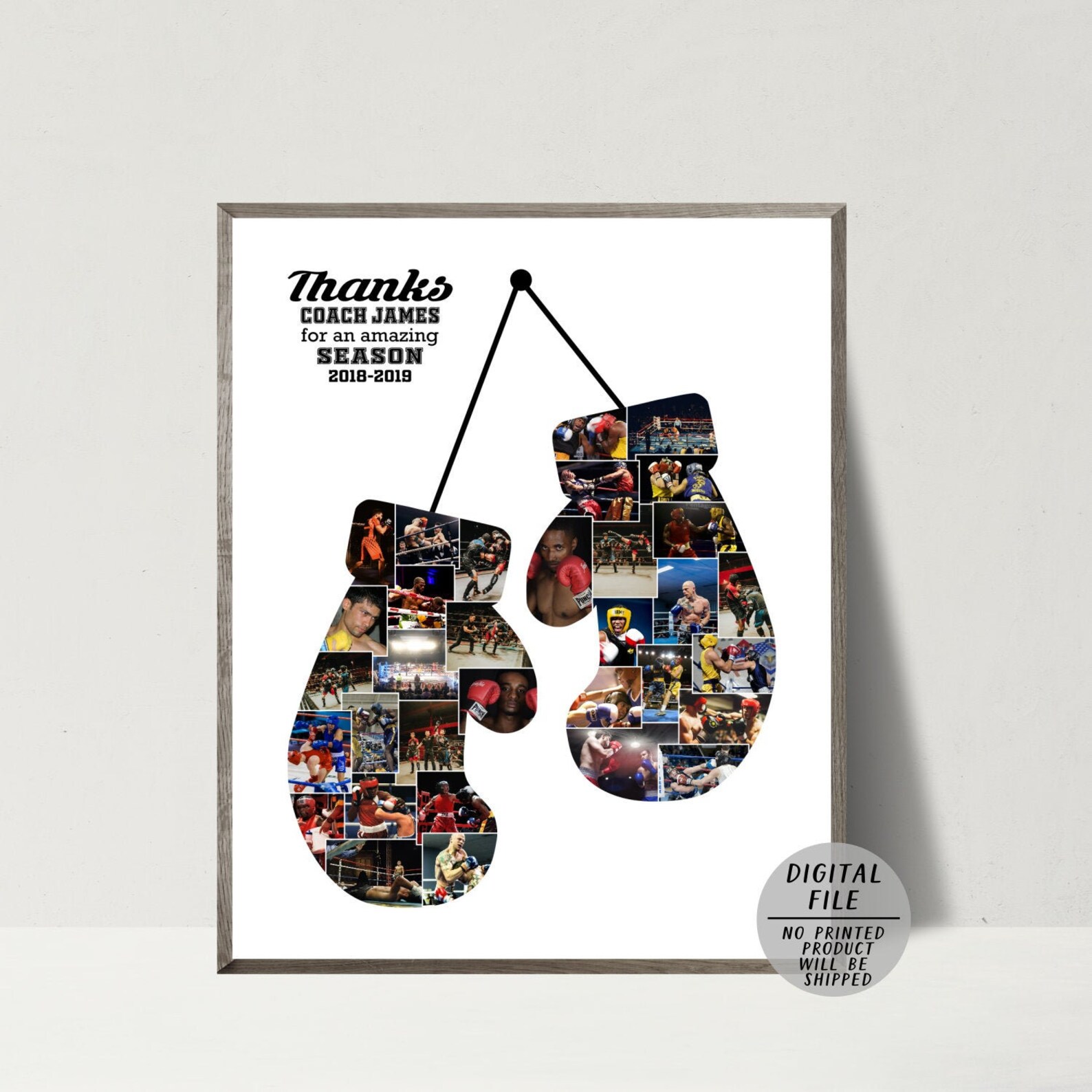 Boxing Gloves Photo Collage-boxer Photo Collage-boxing Photo - Etsy