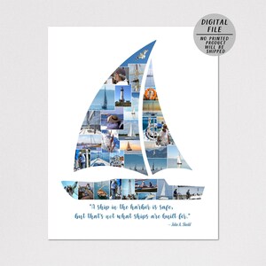 Sailing Photo Collage-sailboat Photo Collage-sailor Photo Collage ...