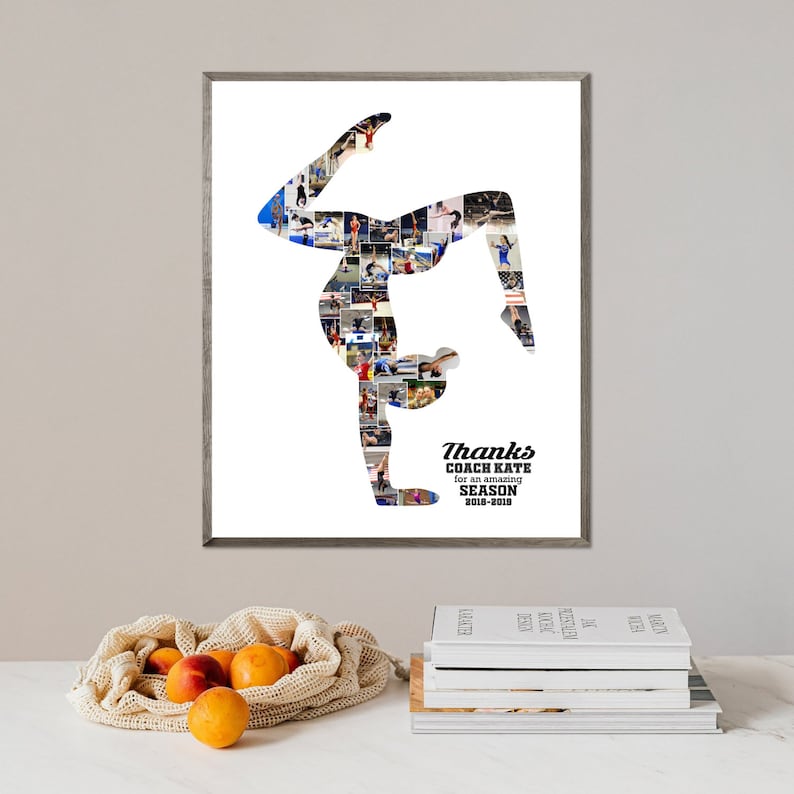 Gymnastics Photo Collage-female Gymnast Photo Collage-gymnastics Coach ...