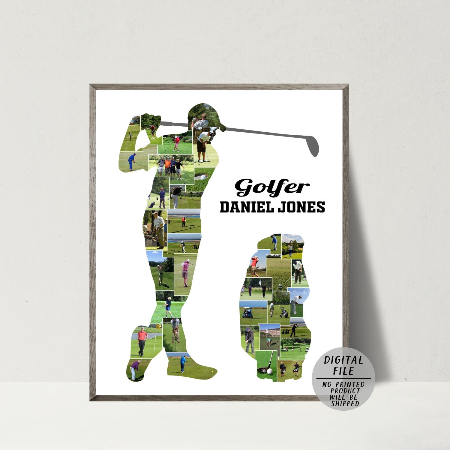 Golf Photo Collage-golfer Photo Collage-personalized Gift for - Etsy