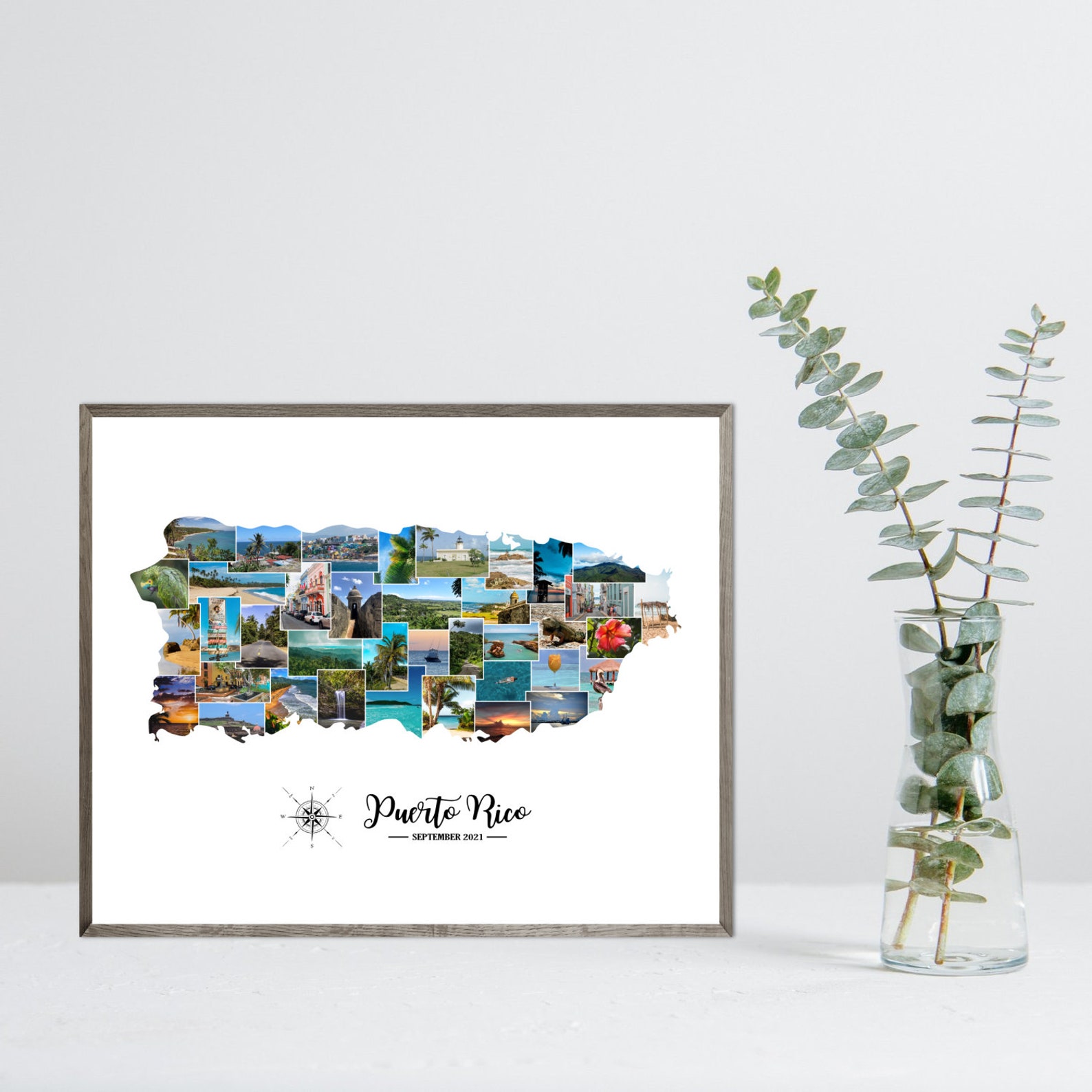 Puerto Rico Photo Collage-honeymoon Collage-travel - Etsy