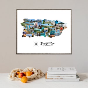 Puerto Rico Photo Collage-honeymoon Collage-travel Collage-puerto Rico ...