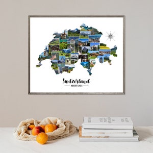 Switzerland Photo Collage-swiss Collage-travel Photo Collage-vacation ...