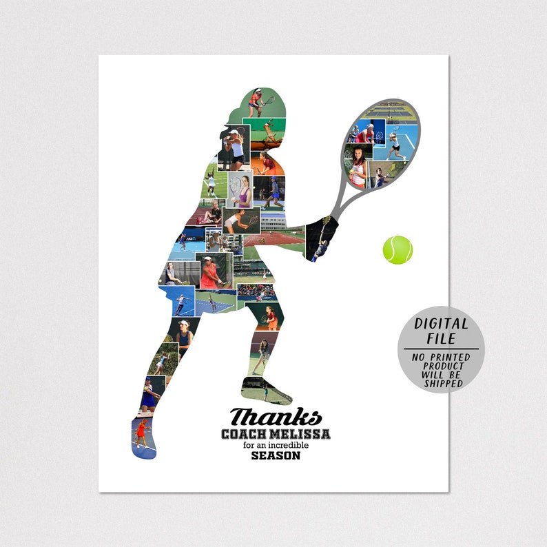 Tennis Foto Collage-Personalisiertes Geschenk für - Etsy.de