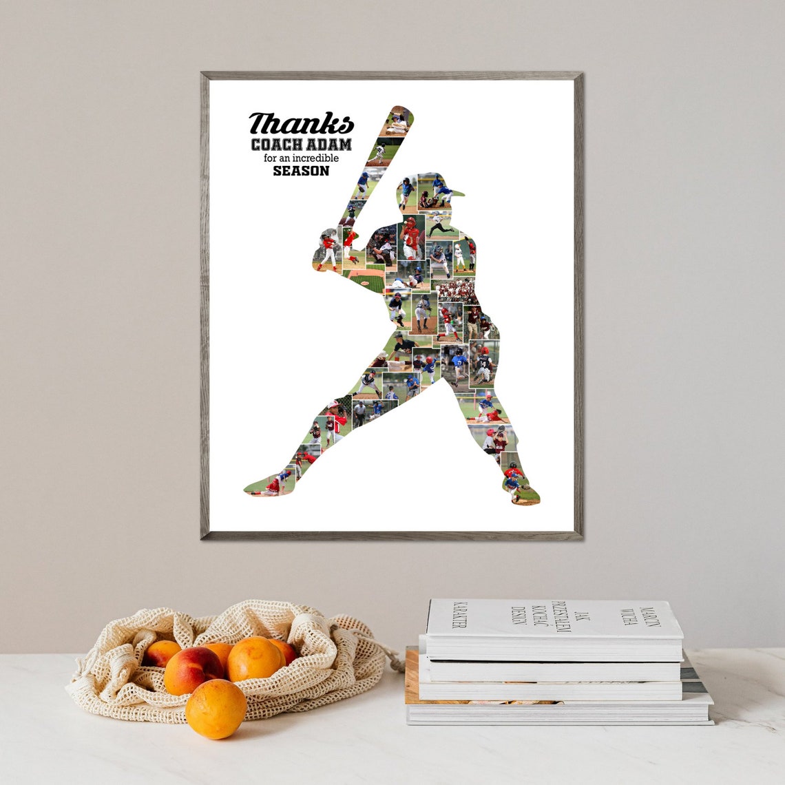 Baseball Photo Collage-baseball Player Photo Collage-personalized Gift ...