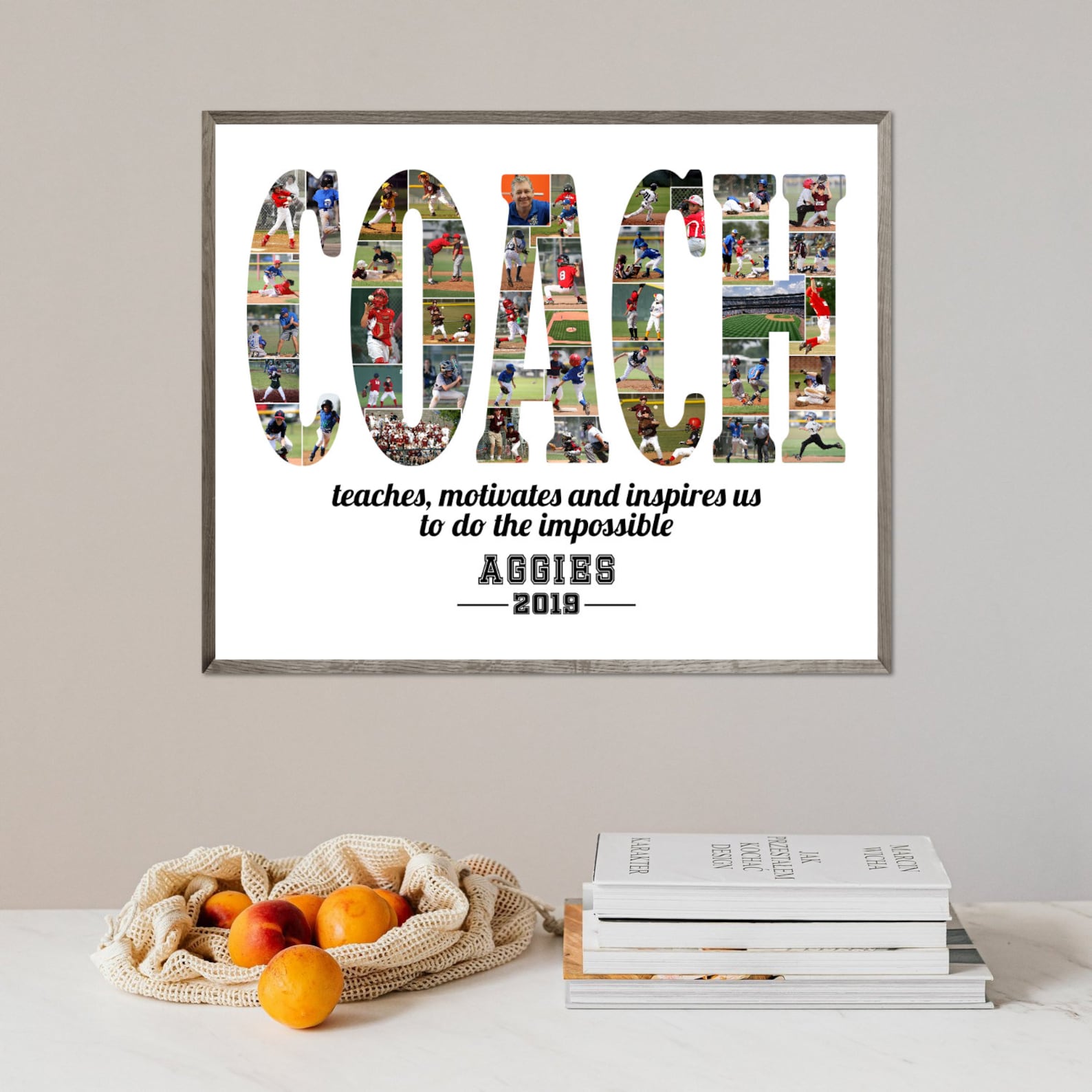 Coach Photo Collage-sport Coach Collage-gift for | Etsy
