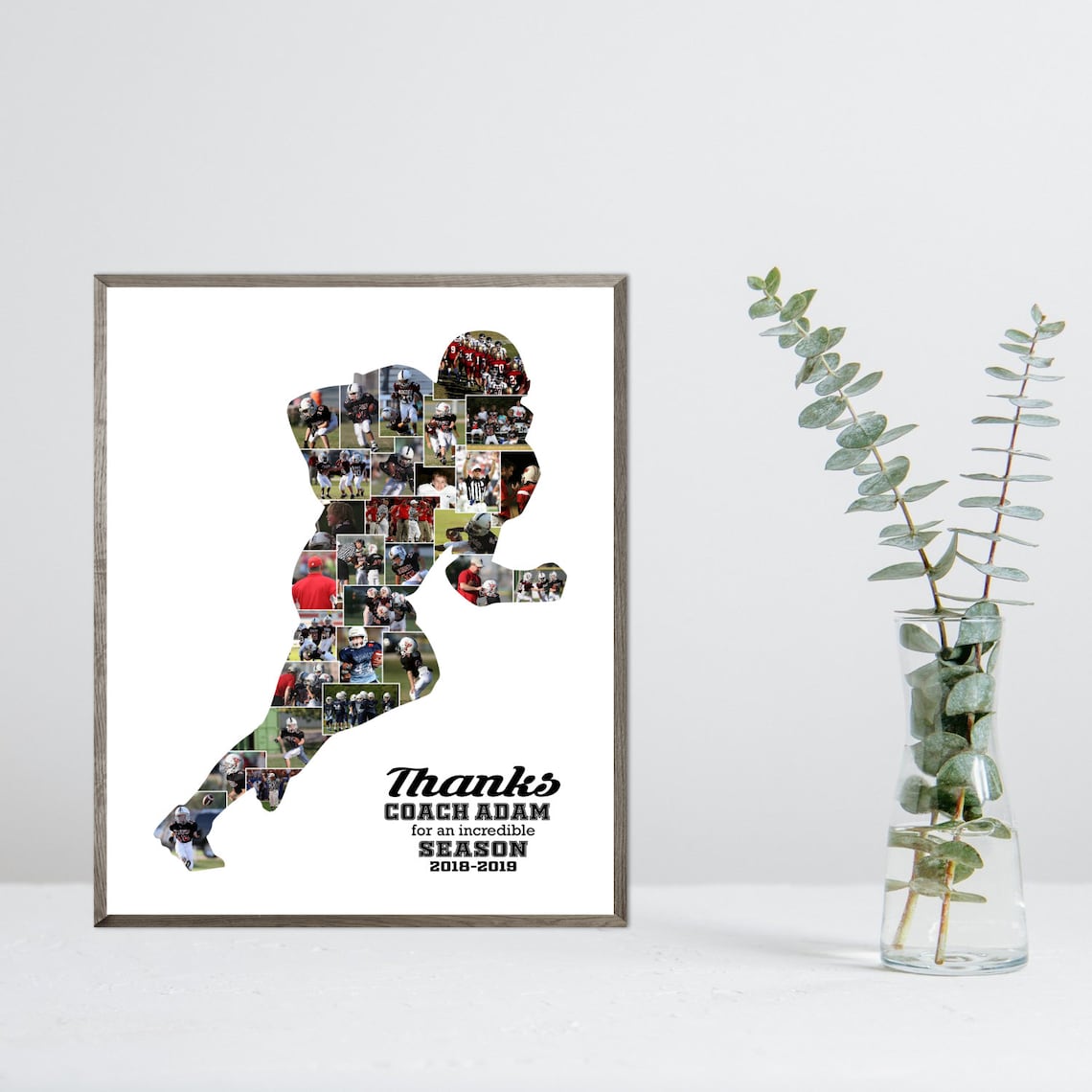 American Football Photo Collage-football Player - Etsy