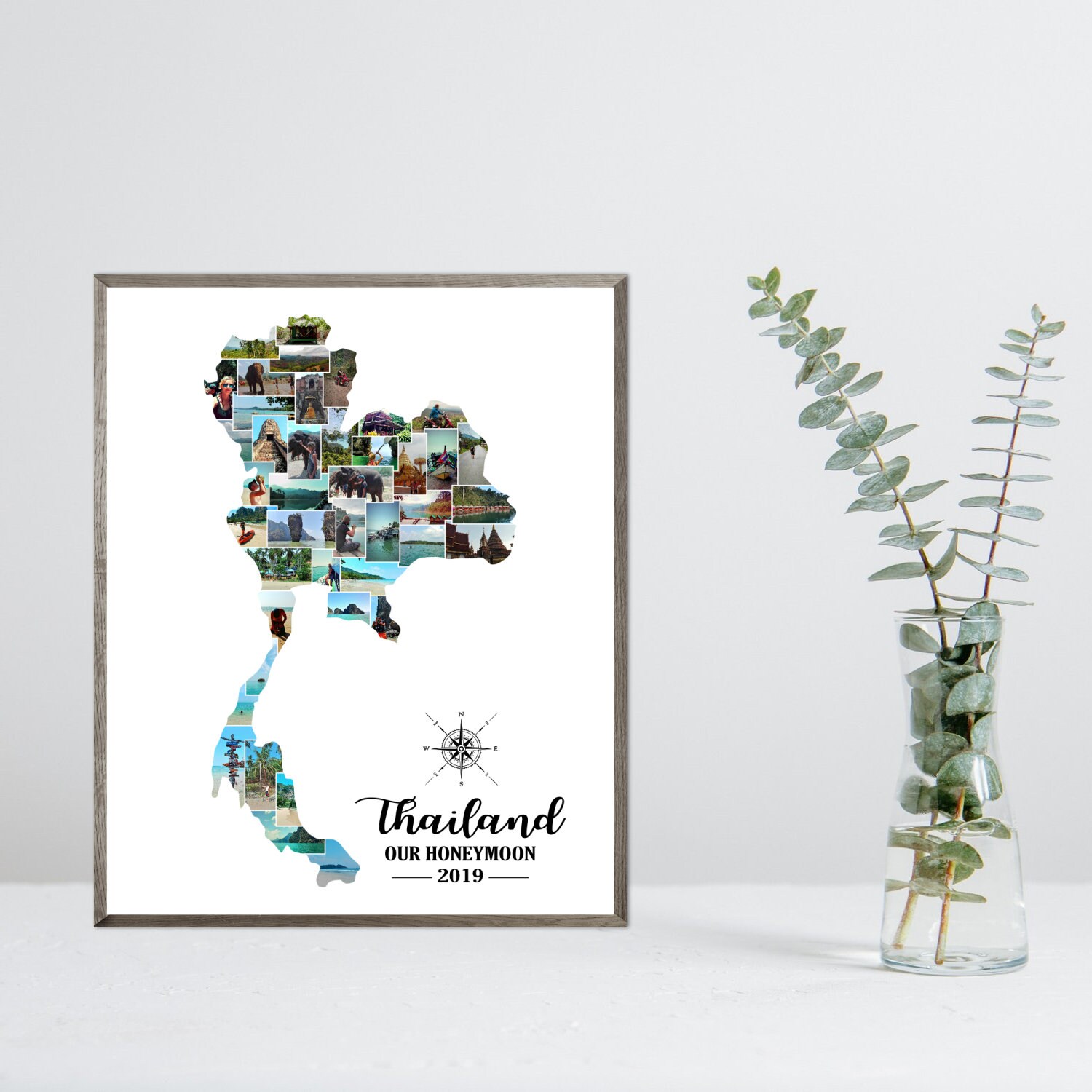 Thailand Photo Collage-southeast Asia Collage-travel Photo - Etsy