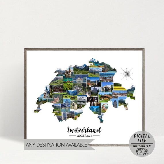 Switzerland Photo Collage-swiss Collage-travel Photo - Etsy