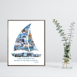 Sailing Photo Collage-sailboat Photo Collage-sailor Photo Collage ...