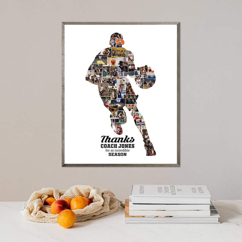 Basketball Photo Collage-boy Basketball Player | Etsy