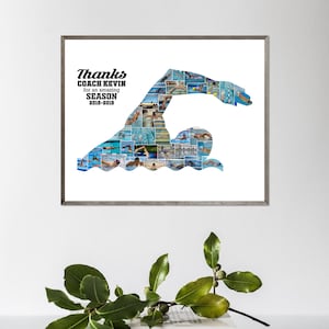 Swimmer Photo Collage-swimming Photo Collage-personalized Gift for ...
