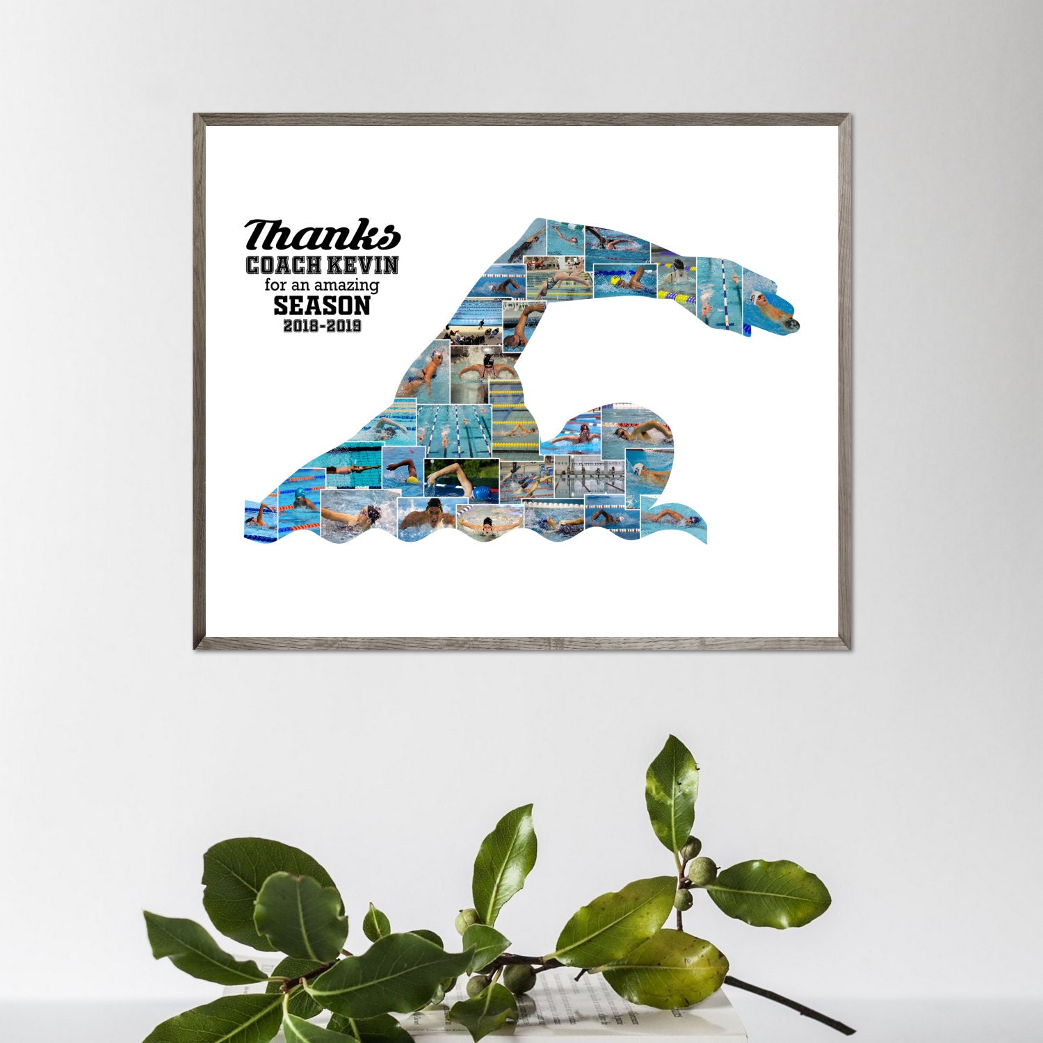 Swimmer Photo Collage-swimming Photo Collage-personalized Gift - Etsy