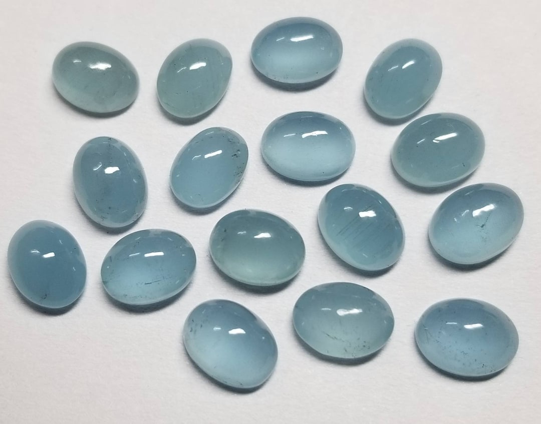 Natural Aquamarine Cabochons for Jewelry Setting Loose Gemstone of ...