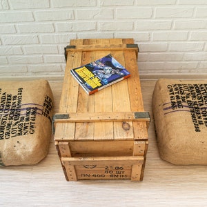 TOP Jute Poufs Double Set Rustic Vintage Primitive Style Burlap ...