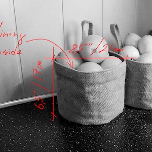 Small Sundries Jute Fabric Storage Basket Wall Hanging Burlap Baskets ...