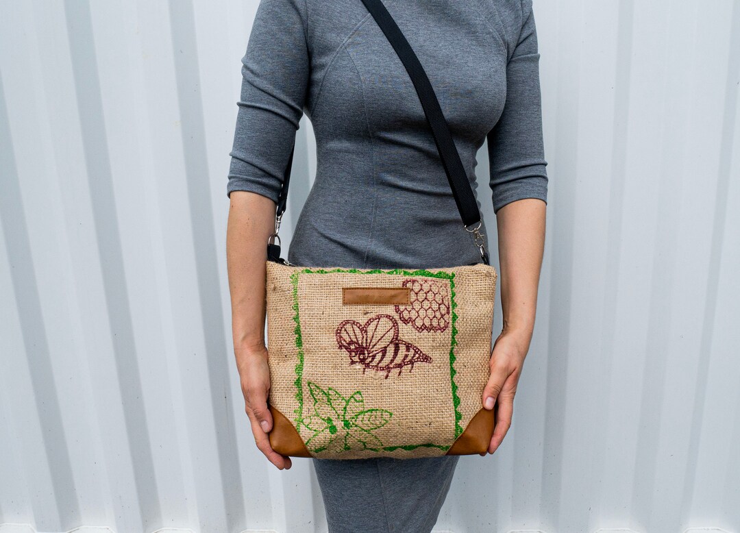 Messenger Bag With Your Name Tag Made of Reused Coffee Bag, Different ...