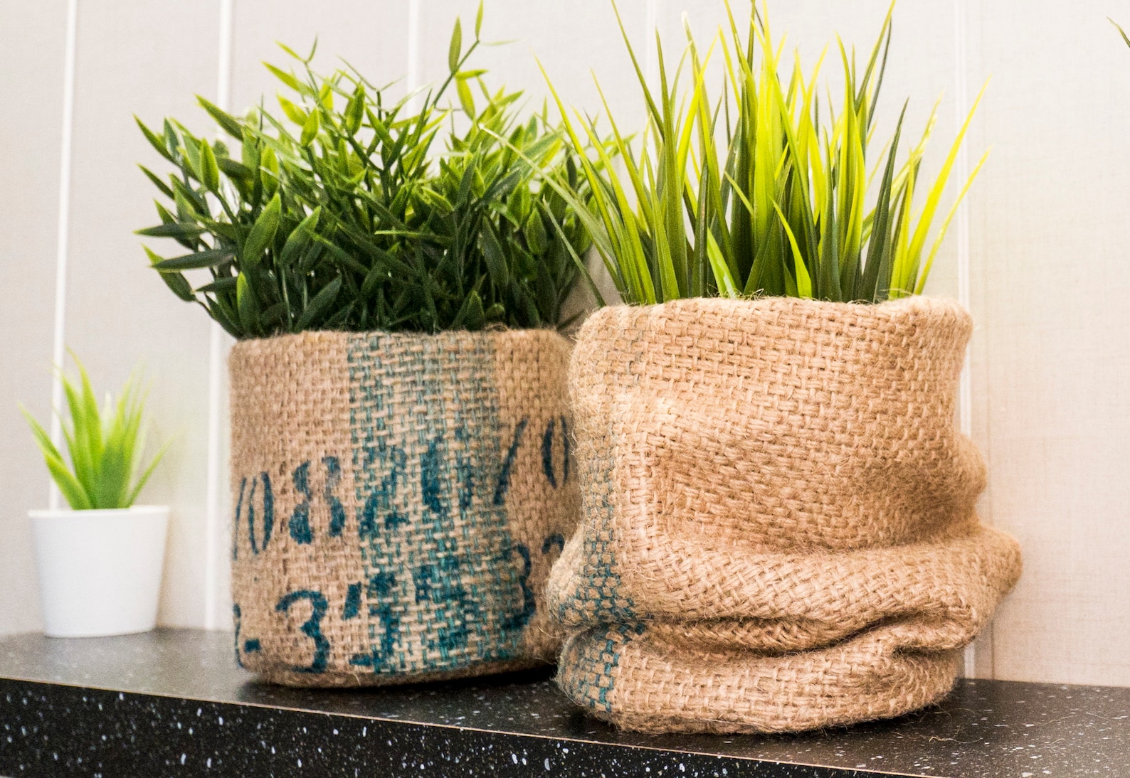 Custom Plant Pot Cover by Your Size Eco Burlap Fabric Planter - Etsy