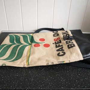 Backpack Americano Burlap Roll Top Rucksack Made of Recycled Coffee ...