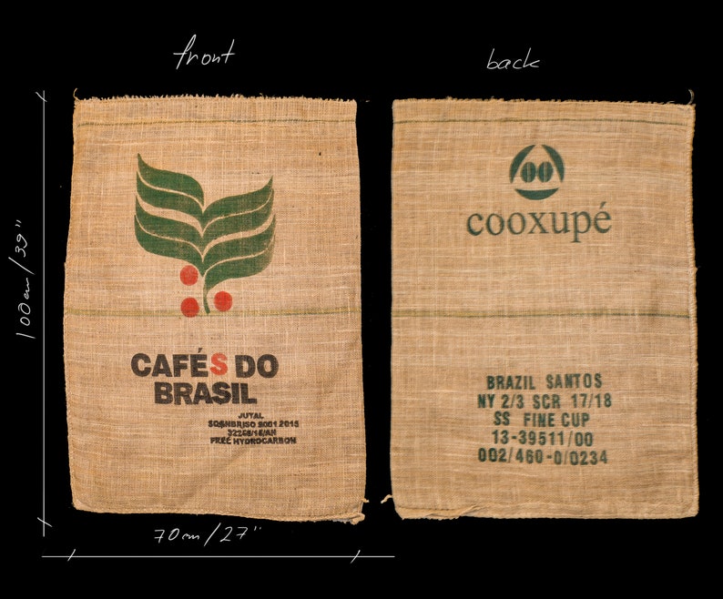 Coffee Sacks Super SET 4 in 1 Bean Jute Brazilian Coffee - Etsy