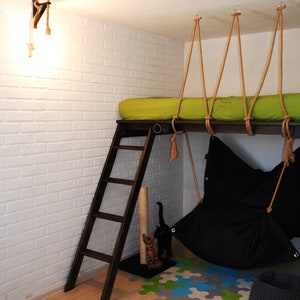 Hang'em - Wall Rope Lamp - Minimalist Wooden Sconce Rustic and Country ...