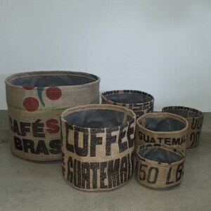 Custom Plant Pot Cover by Your Size Eco Burlap Fabric Planter - Etsy