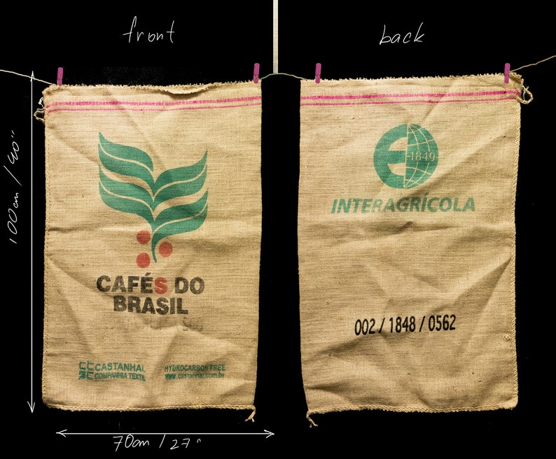Coffee Sacks Super SET 4 in 1 Bean Jute Brazilian Coffee - Etsy