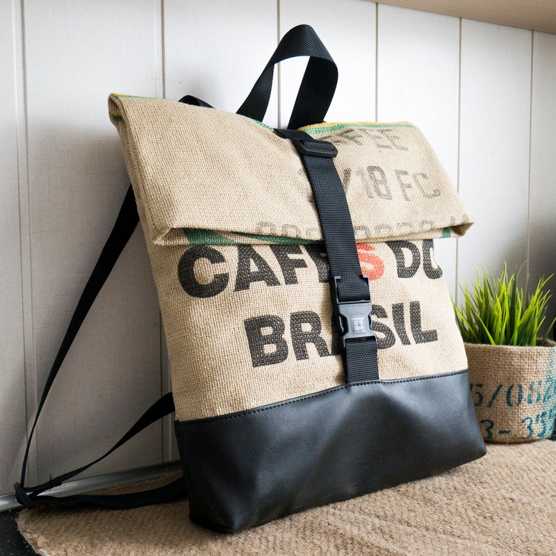 Upcycled Coffee Bag - Etsy
