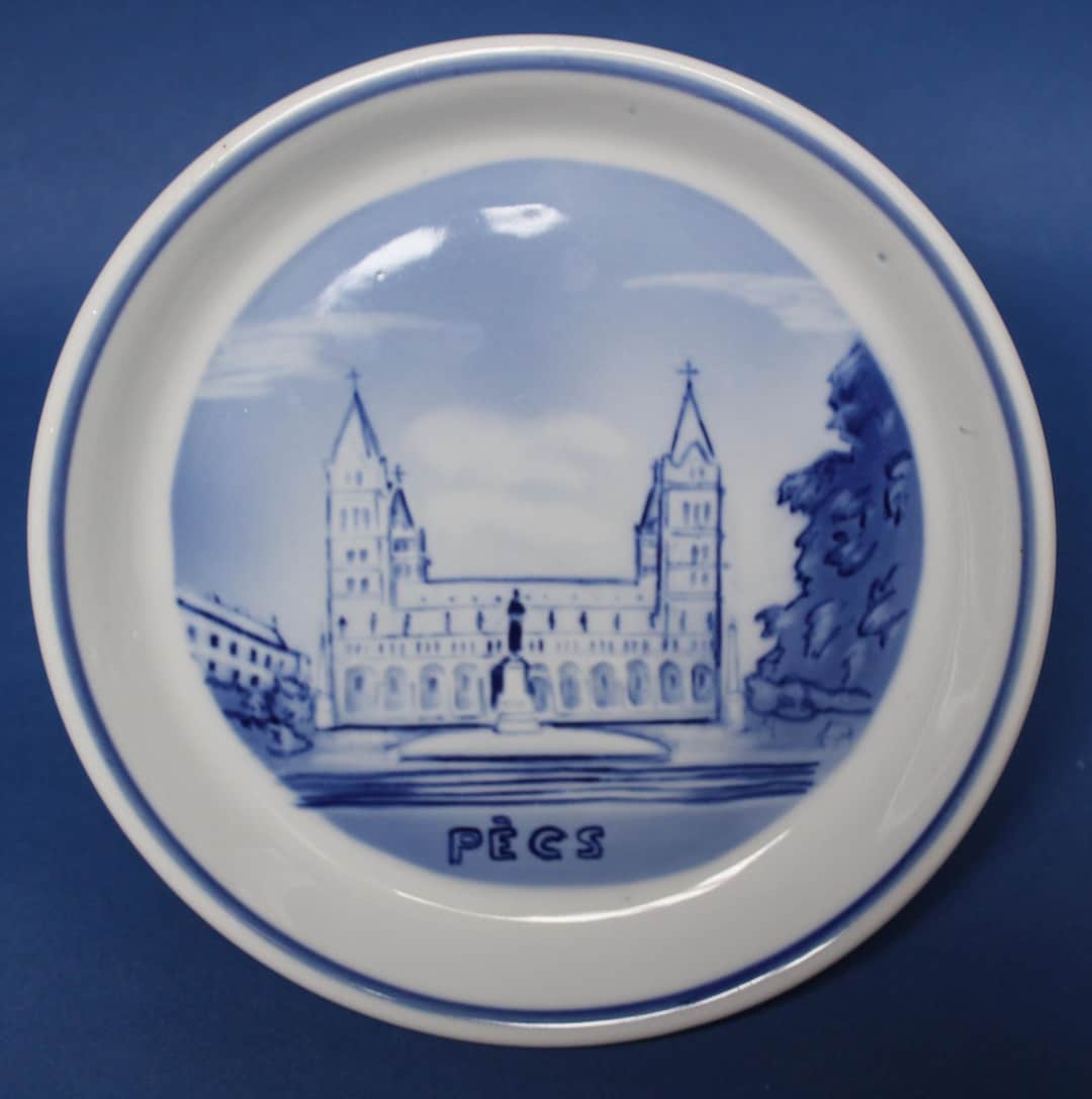 Zsolnay Pecs, Hungarian Plate, Pecs Cathedral, Exquisite Old Porcelain ...