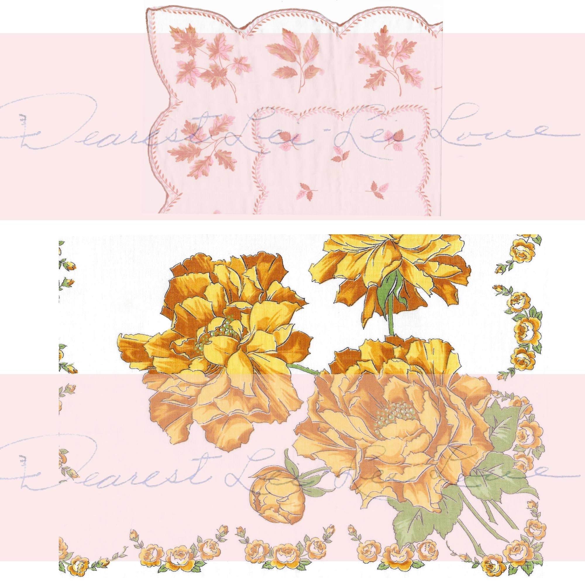 Digital Vintage Linens Pack 2 Printable Embroidered Linens Hankies ...