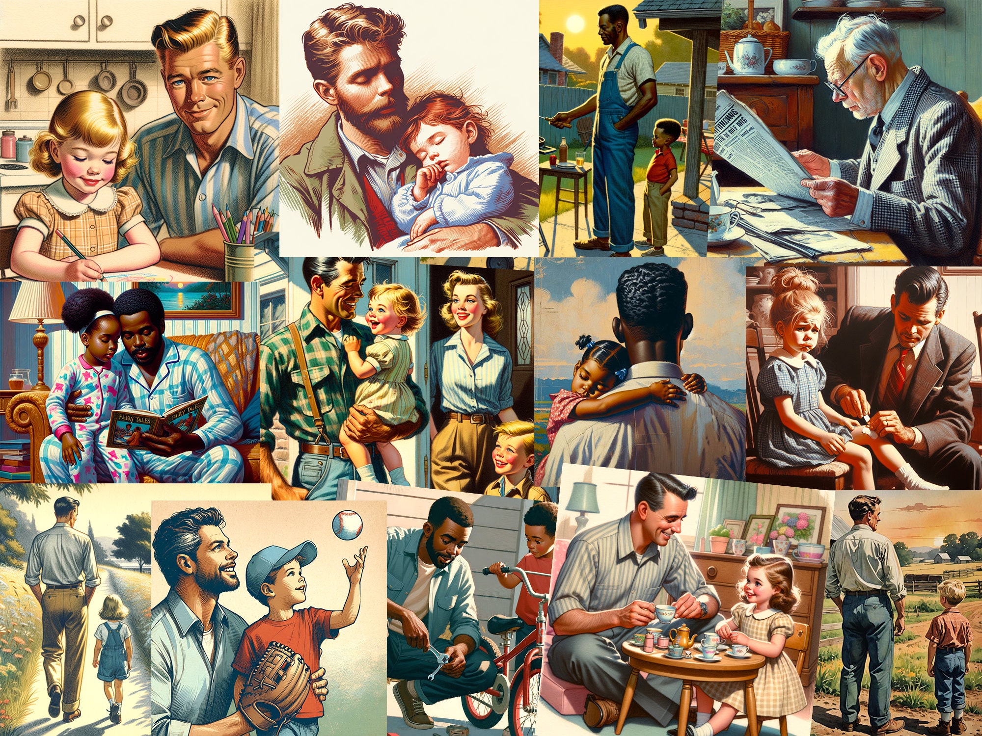 Father's Day Kit, Father's Day Ephemera, Junk Journal Father's Day Kit ...