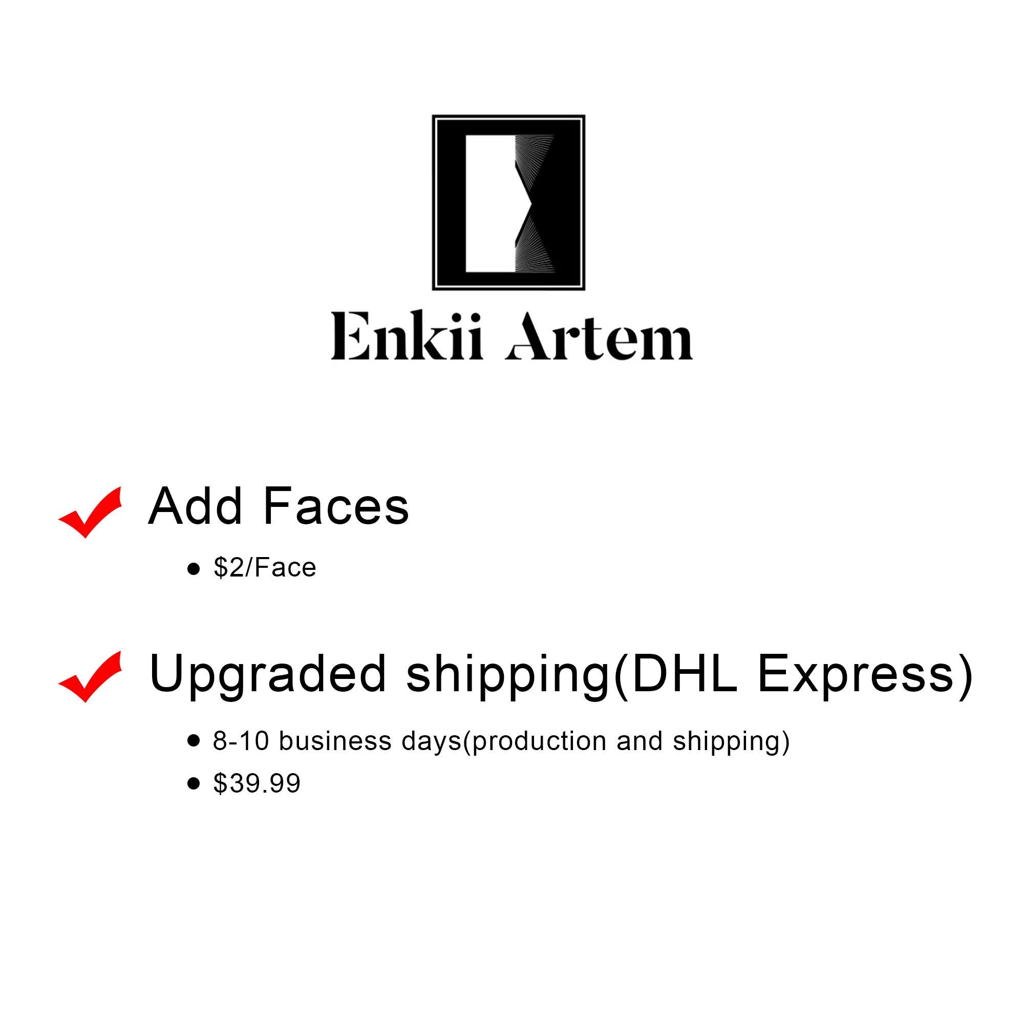 Add Faces, Expedited Shipping, Extra Charge - Etsy