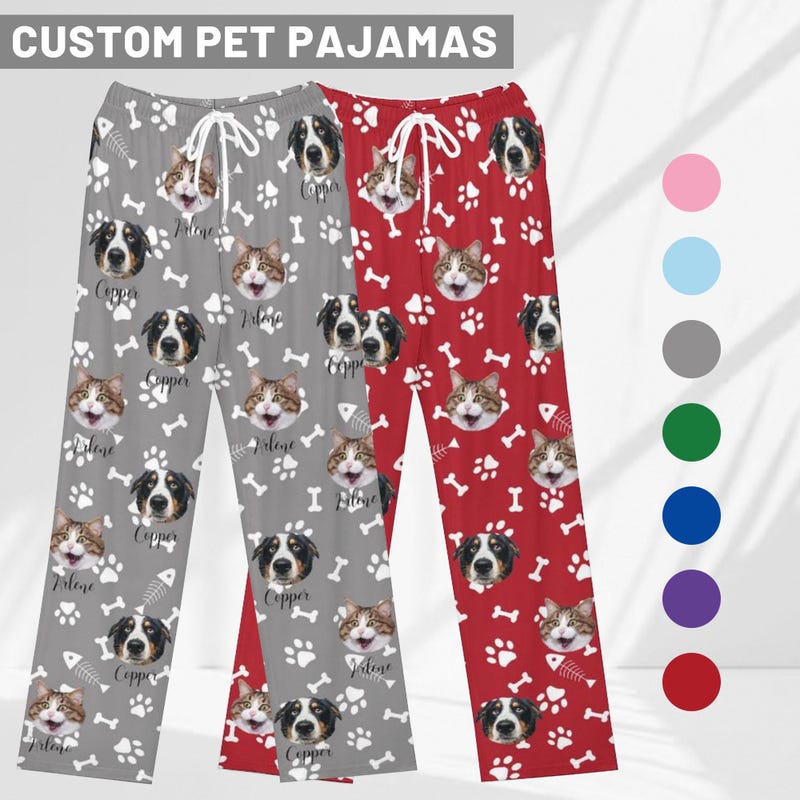 Cat Paw Prints Pajama - Etsy