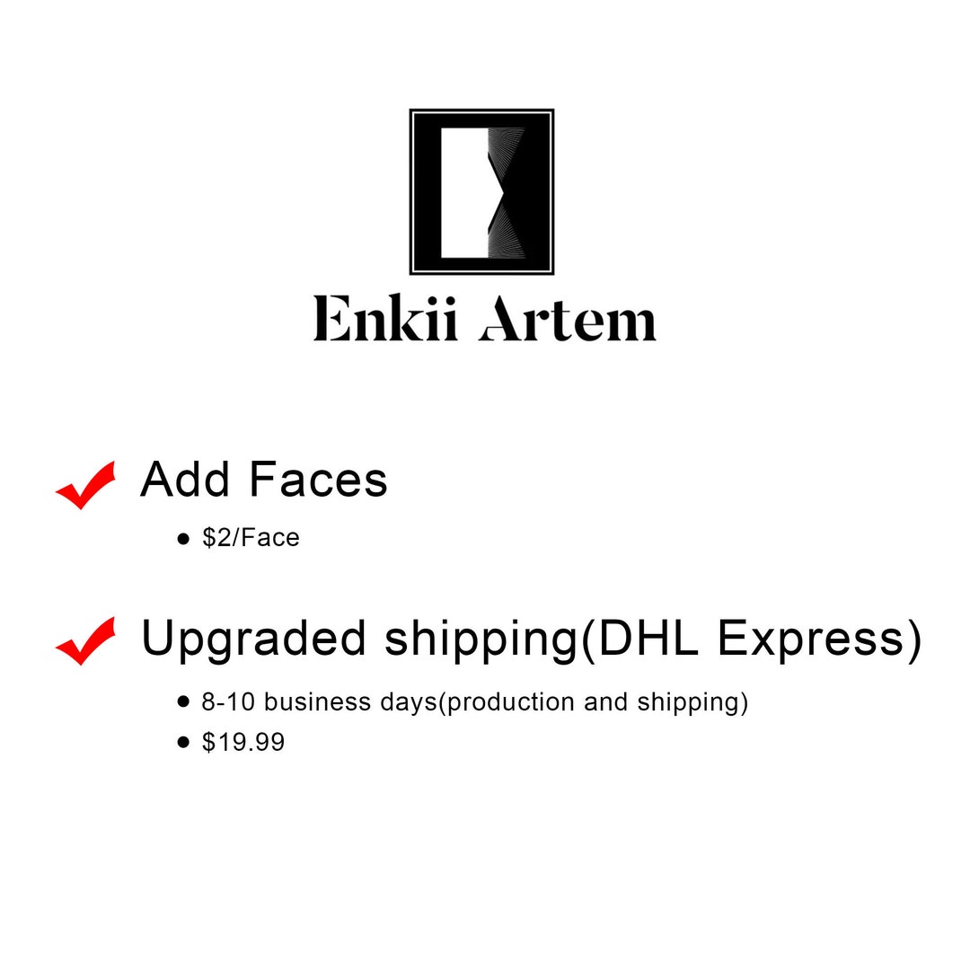 Add Faces, Expedited Shipping, Extra Charge - Etsy