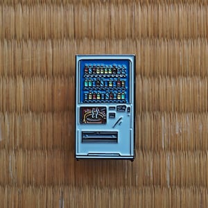 Japanese Vending Machine Soft Enamel Pin - White/red/blue/pink - Etsy