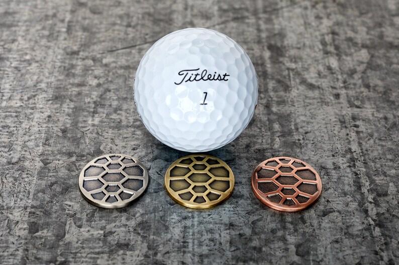 Turtle Shell Trio Golf Ball Markers - Set of 3 - Custom Golf, Groomsman ...