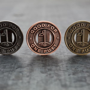 Subway Token Golf Ball Marker - Custom Golf, Groomsman Gift, Golf Gift ...