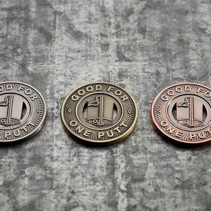 Subway Token Golf Ball Marker - Custom Golf, Groomsman Gift, Golf Gift ...