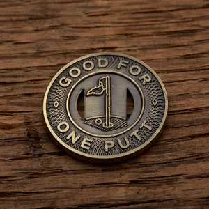 Subway Token Golf Ball Marker - Custom Golf, Groomsman Gift, Golf Gift ...