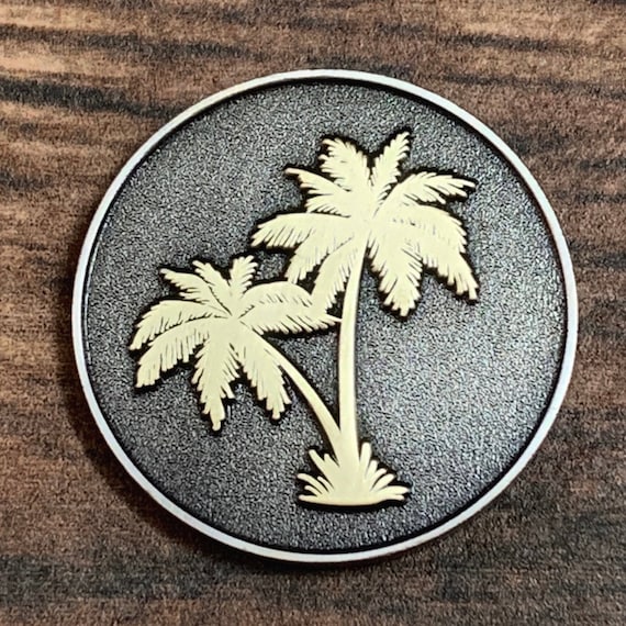 Palm Tree Golf Ball Marker Custom Golf Groomsman Gift Golf | Etsy