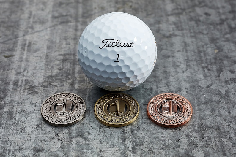 Subway Token Golf Ball Marker Custom Golf Groomsman Gift | Etsy