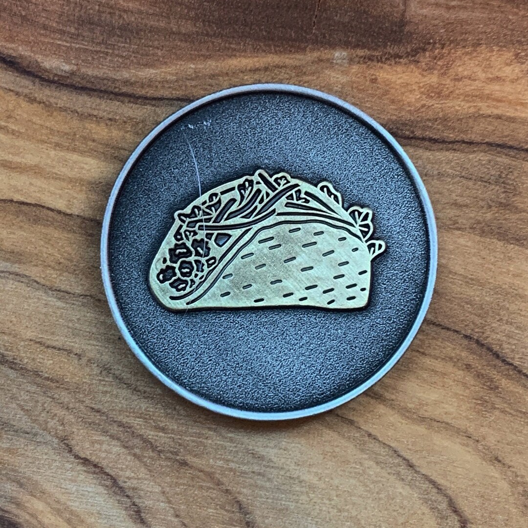 Taco Golf Ball Marker - Custom Golf, Christmas Gift, Golf Gift - Etsy