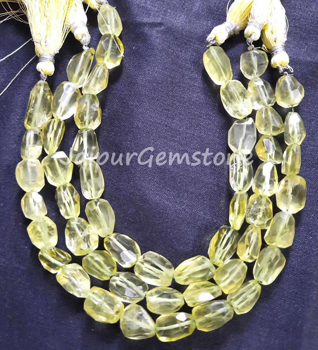 Natural Lemon Gemstone Beads Lemon Faceted Handmade Beads - Etsy UK
